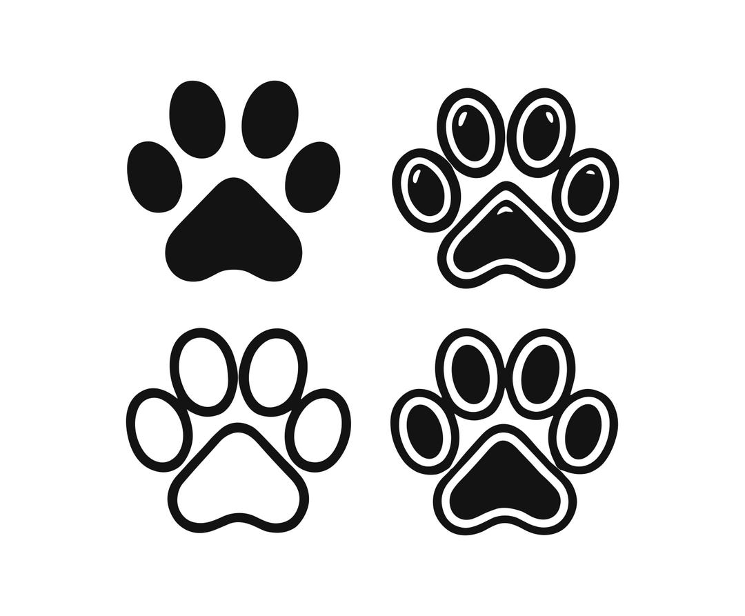 Dog Foot Print Svg, Dog Paw SVG, Animal Paw SVG, Svg and Png, Cricut ...