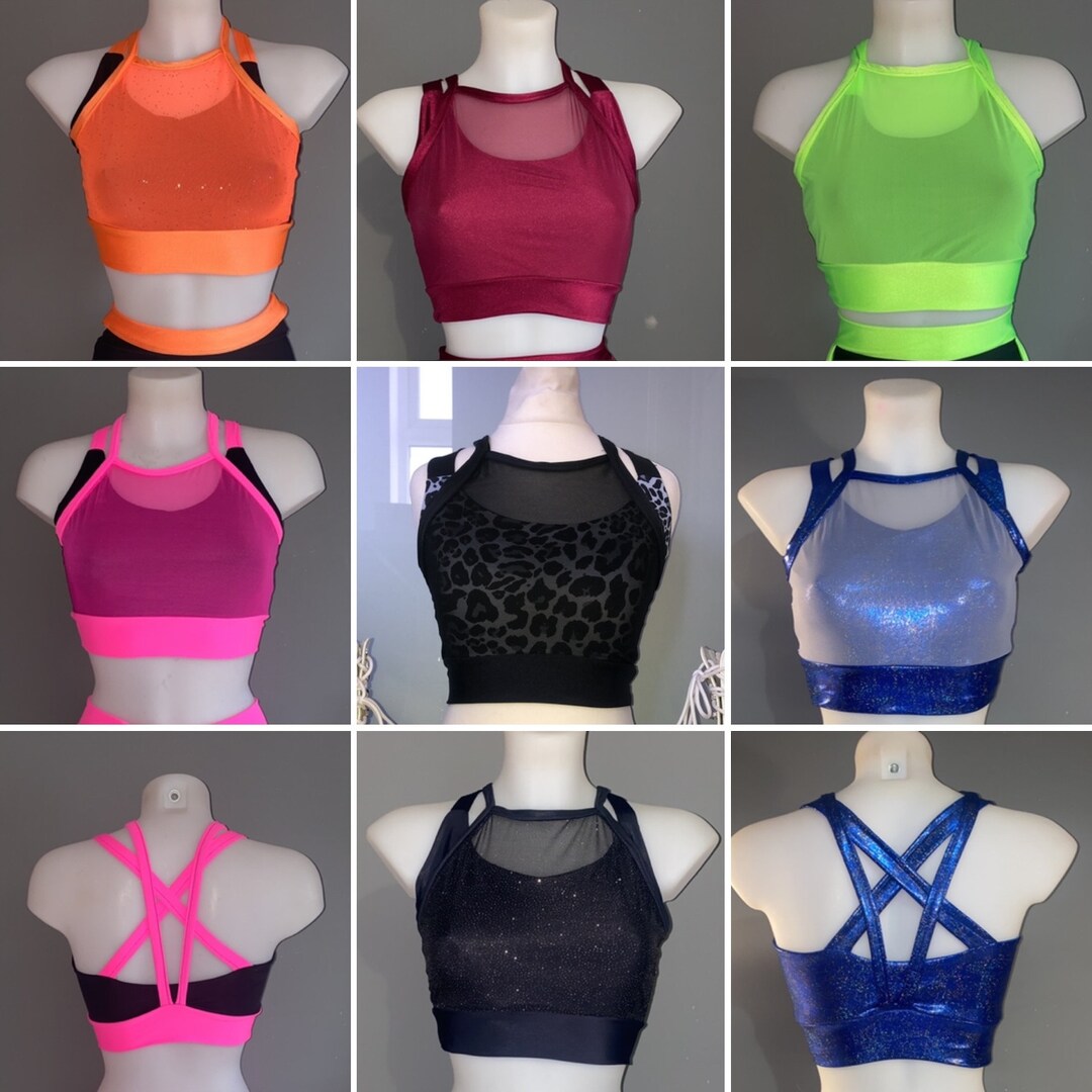 Mesh Overlay Star Back Pole Dancing Crop Top - Etsy