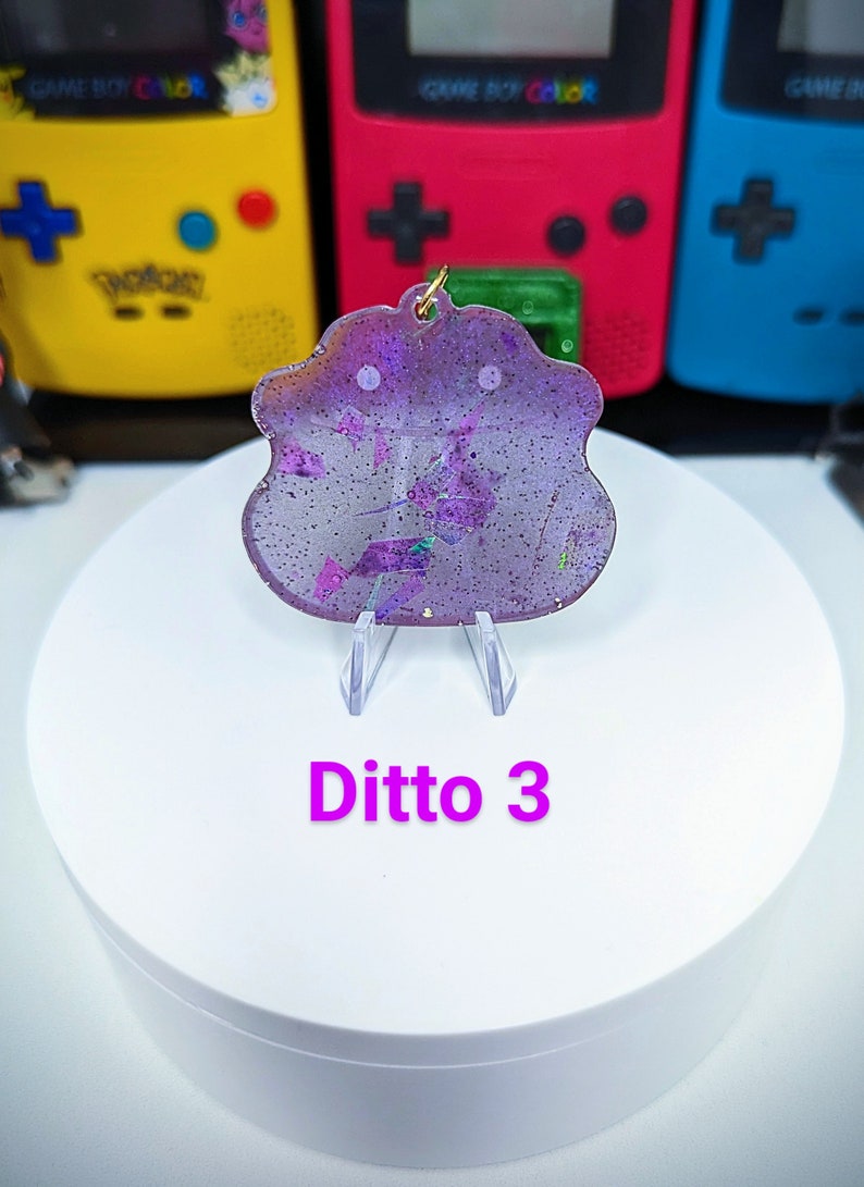 Ditto Pokemon Display Piece / Custom Handmade Resin / Pokemon Jewelry ...