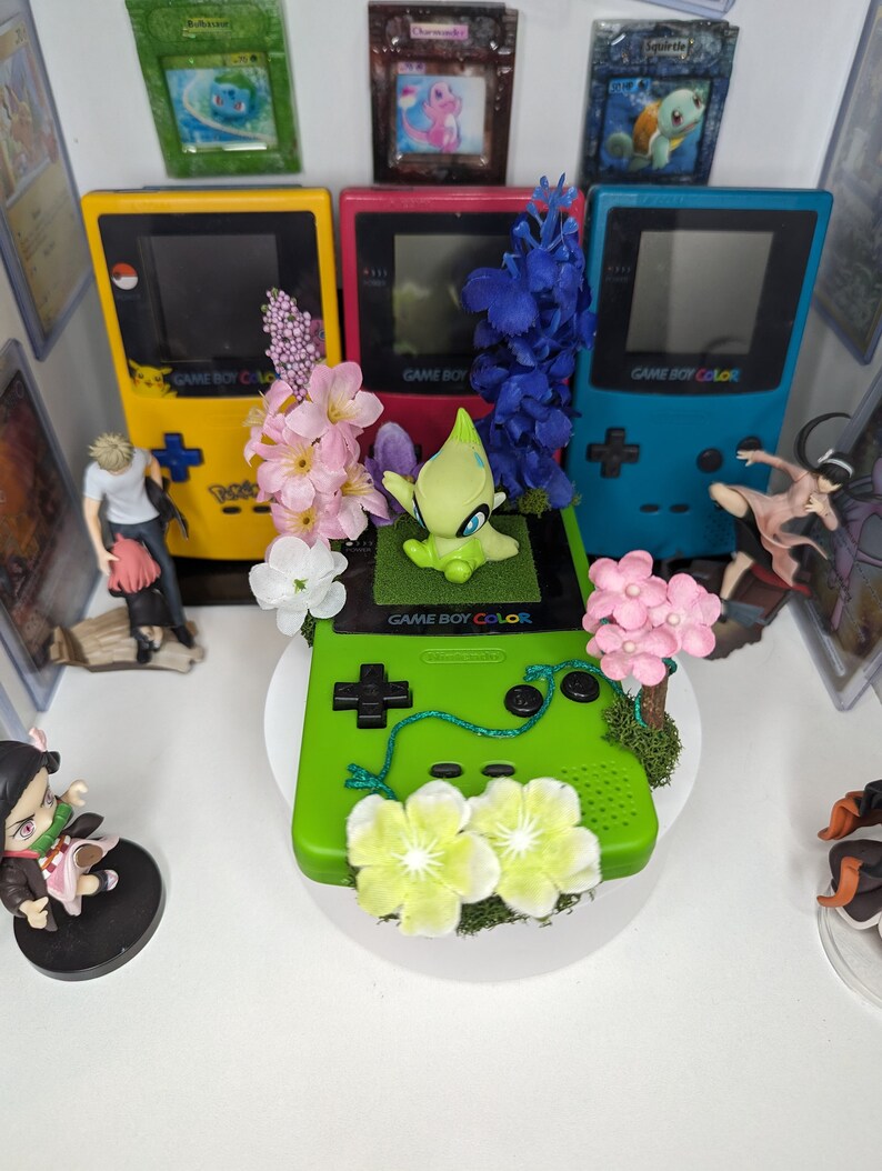 Celebi Pokemon Terrarium Gameboy Color Terrarium Diorama Nerdy Gift ...