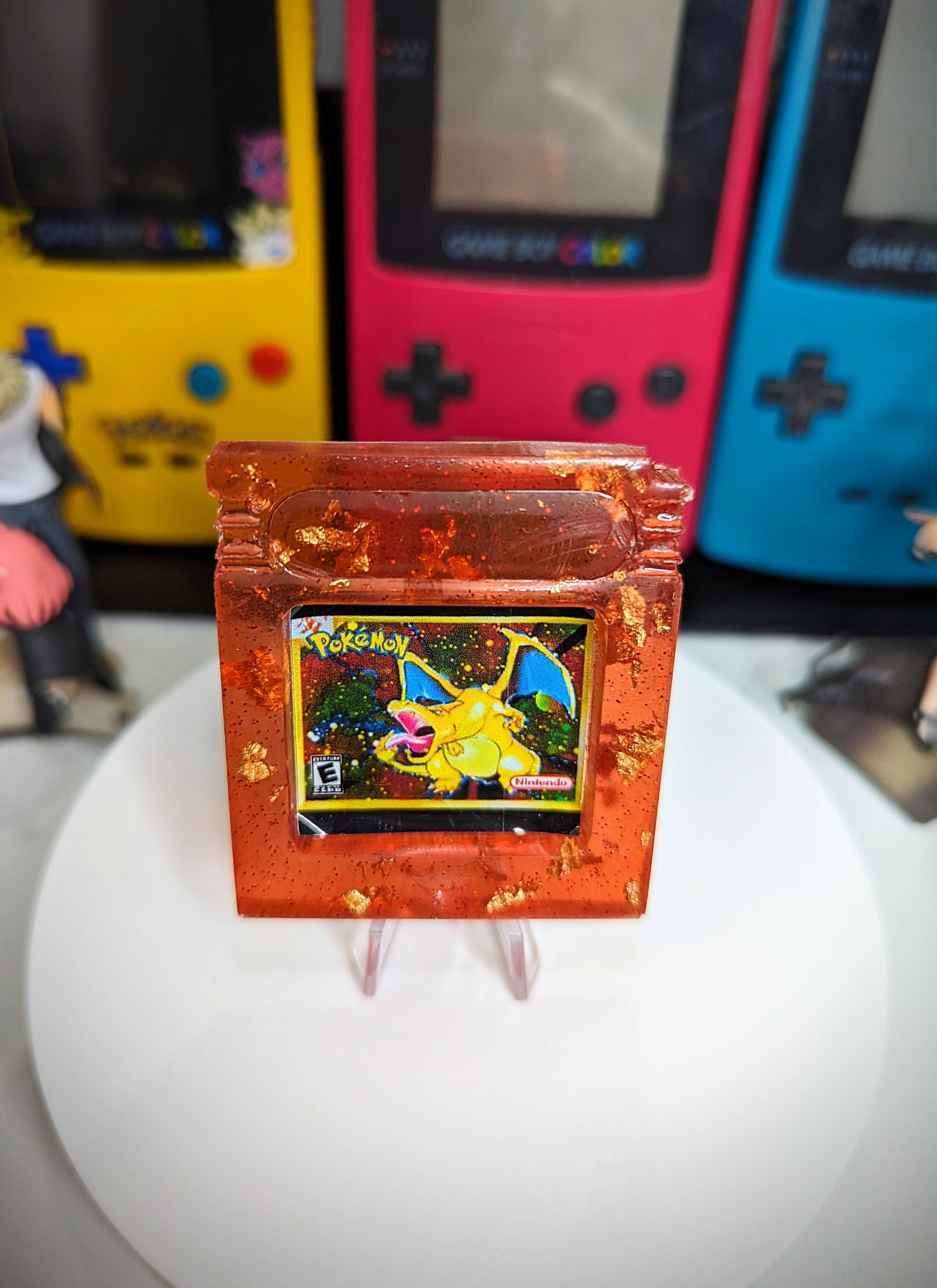 Magnetic Pokemon Game Cartridge Display / Custom Handmade Resin / Retro ...