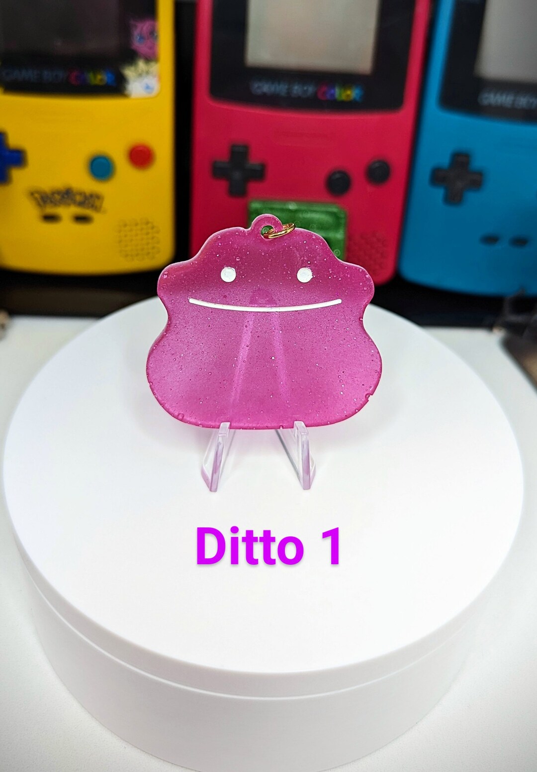 Ditto Pokemon Display Piece / Custom Handmade Resin / Pokemon Jewelry ...