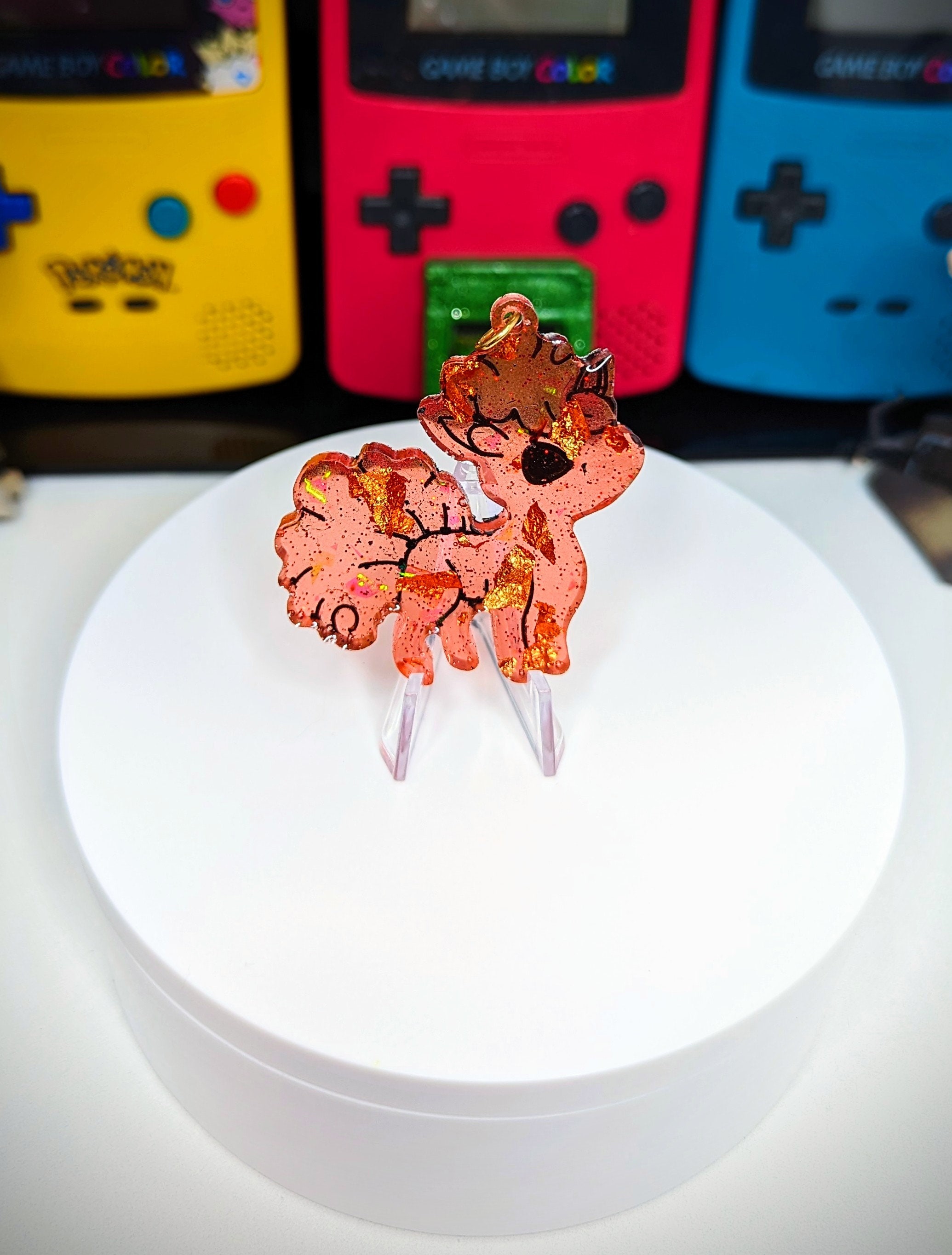 Vulpix and Pikachu Pokemon Display Piece / Custom Handmade Resin ...