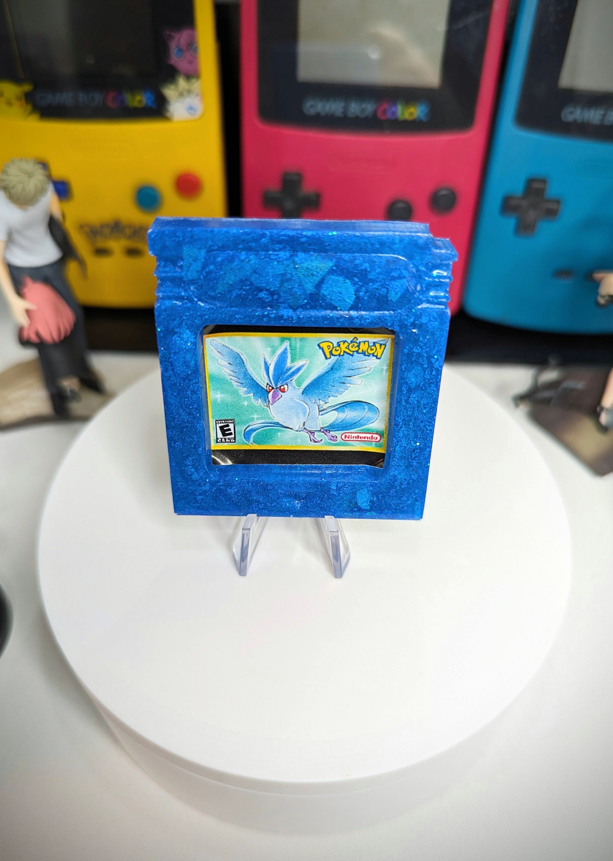 Magnetic Pokemon Game Cartridge Display / Custom Handmade Resin / Retro ...