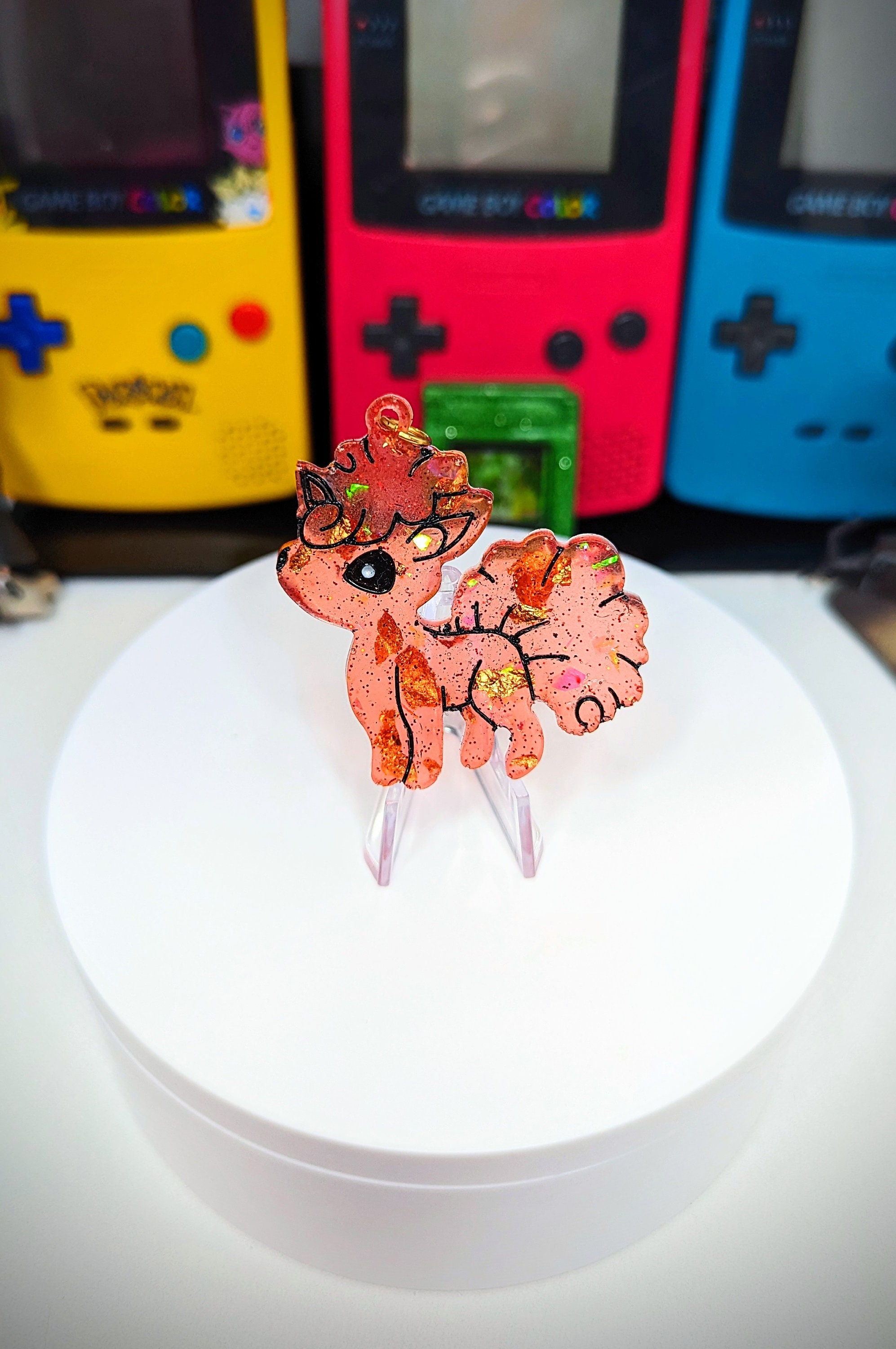Vulpix and Pikachu Pokemon Display Piece / Custom Handmade Resin ...