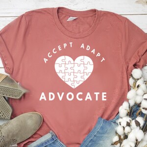 Accept Adapt Advocate Shirt Autism Awareness Shirt SPED Teacher Shirt ...