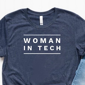 Woman in Tech Shirt Programmer Shirt Computer Science Shirt Programmer ...