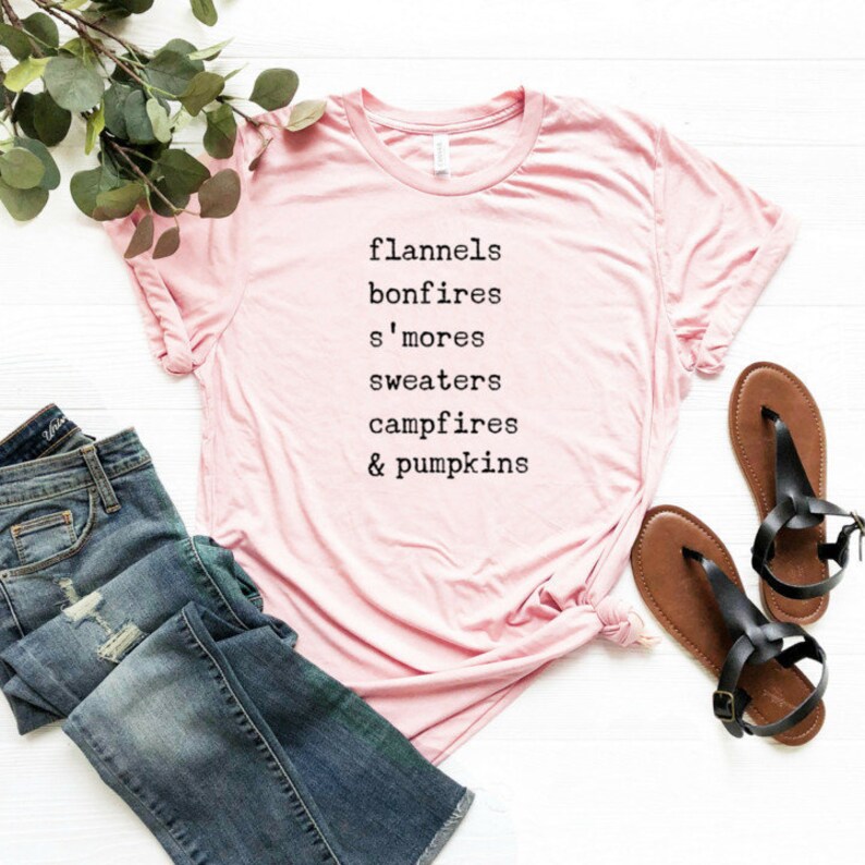 Flannel Bonfires Pumpkins Sweaters Campfires Shirt Fall Shirt - Etsy