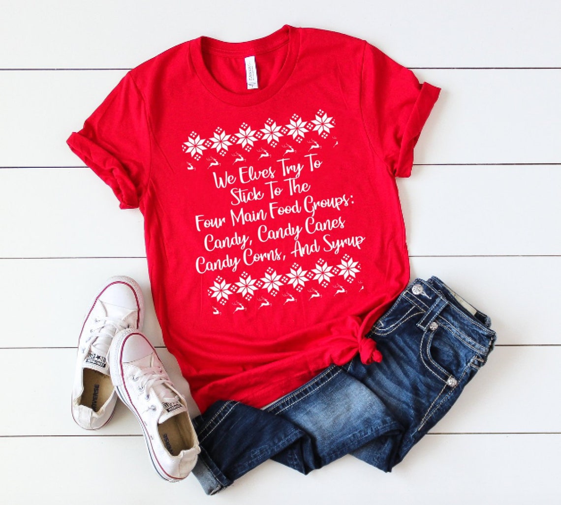Candy Canes Syrup Four Main Food Groups Buddy The Elf Etsy Candy Canes Syrup Four Main Food Groups Buddy The Elf Etsy
