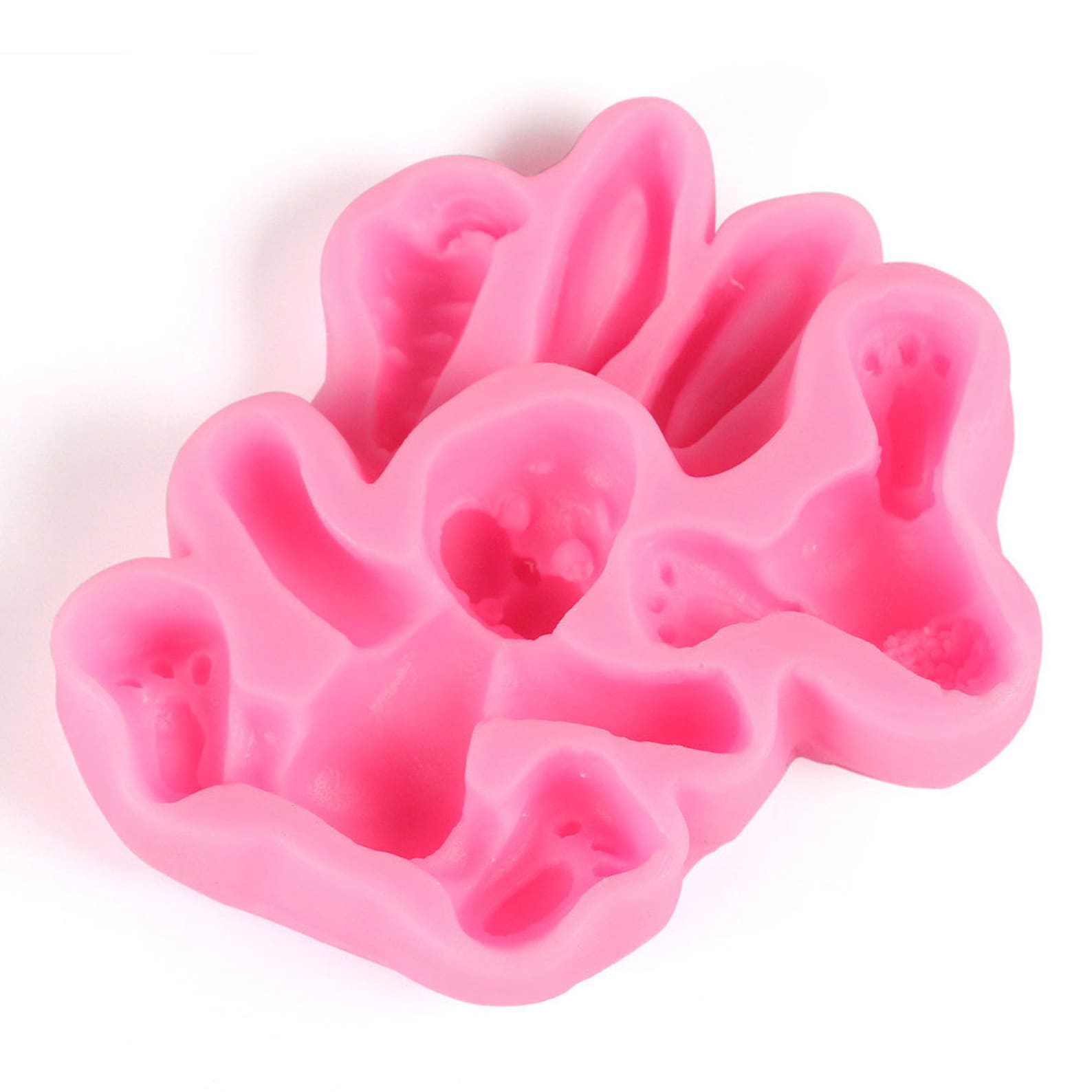 Easter Bunny Silicone Mold Fondant Rabbit Mold Carrot and | Etsy