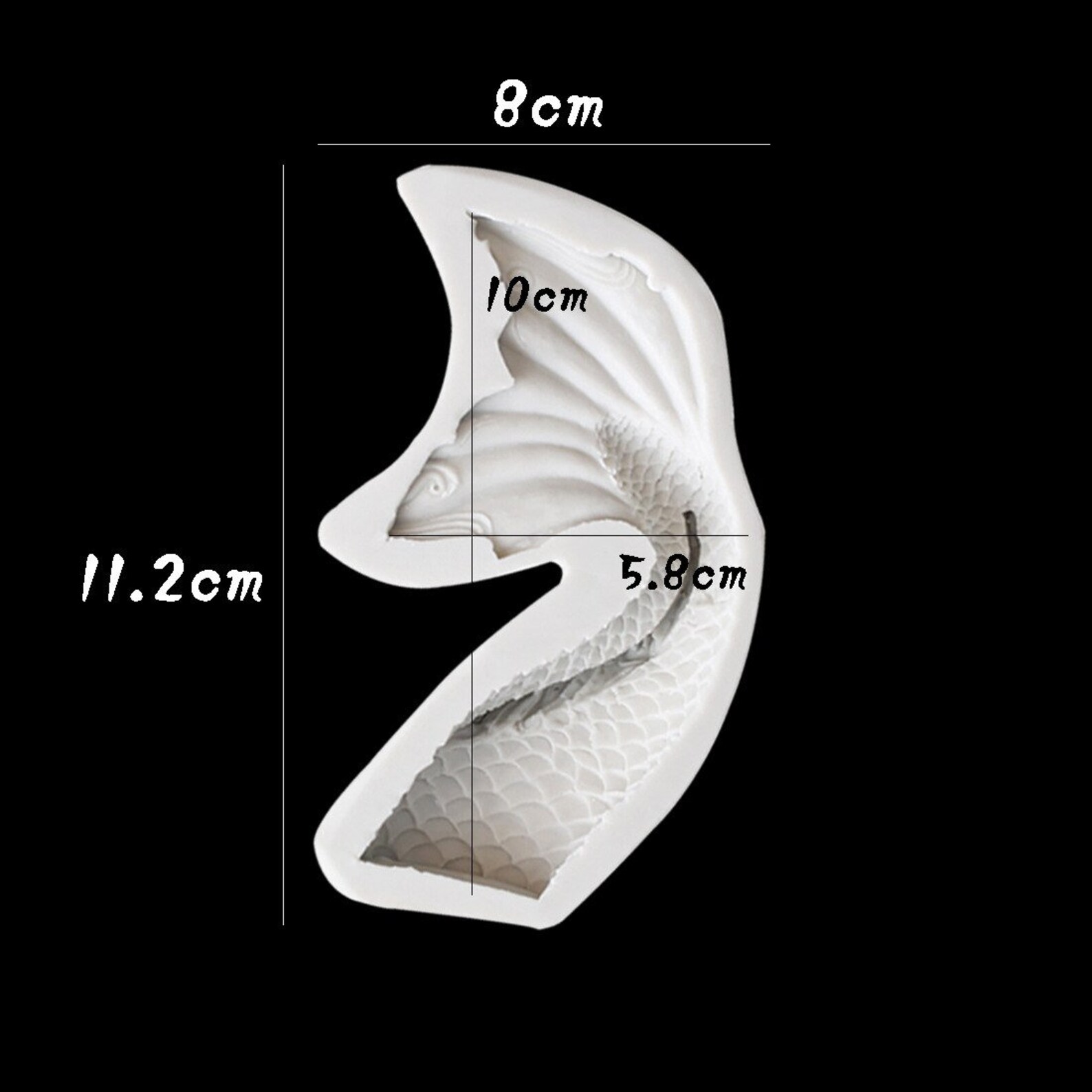 Mermaid Tail Fondant Silicone Mold Mermaid Party Mold Cake | Etsy