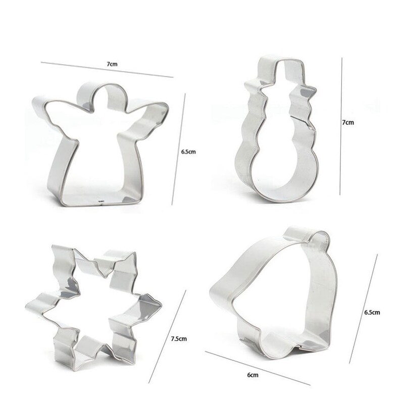 Christmas Cookie Cutters Sets Stainless Steel Cookie Cutter - Etsy