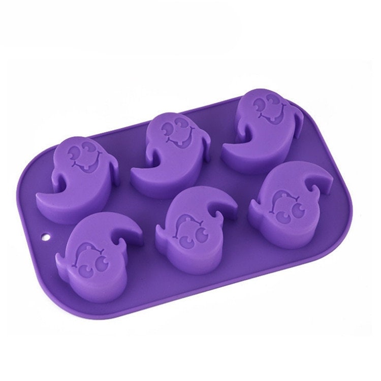 Halloween Ghost 6 Cavities Silicone Mold Chocolate Mold Baking - Etsy