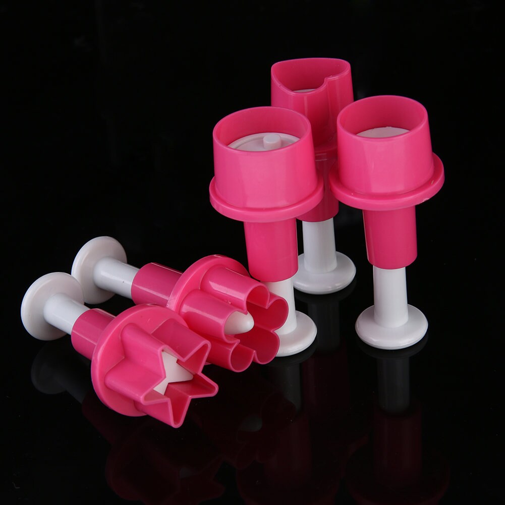 Fondant Plunge Cutters Set Cake Decorating Cutters Cake Supplies 5 ...