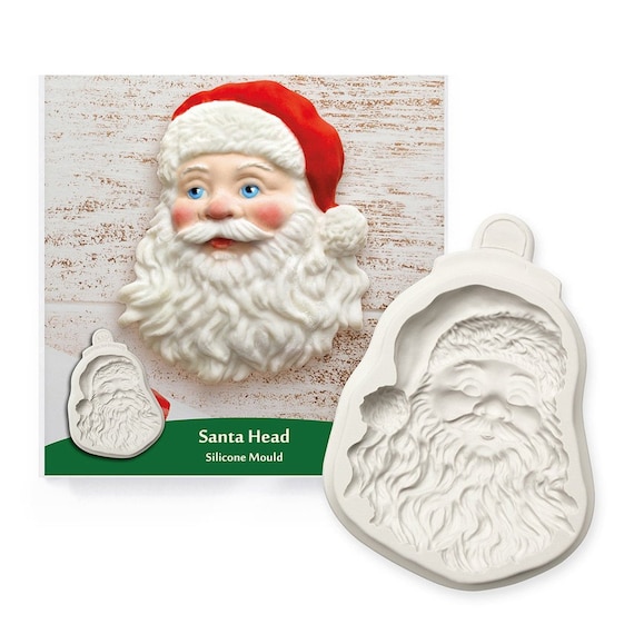 Santa Head Silicone Mold Fondant Mold Santa Silicone Mold Cake | Etsy