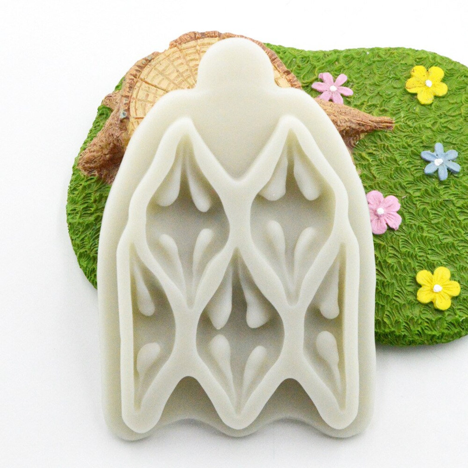 Fabric Puff Silicone Fondant Mold Cake Decorating Tool Fondant ...