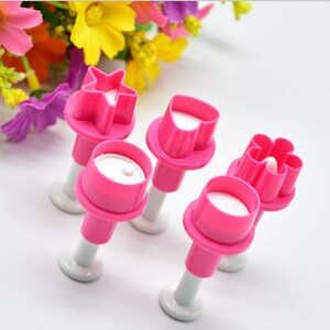 Fondant Plunge Cutters Set Cake Decorating Cutters Cake Supplies 5 ...