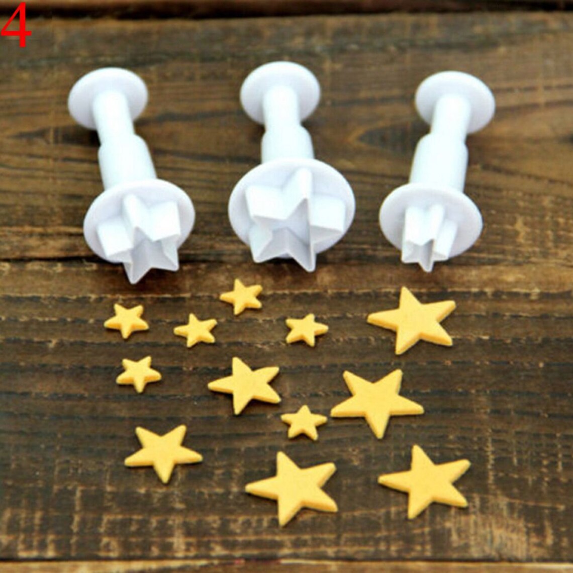 Mini Plunger Cutters Basic Shapes Cutters Heart Round Star - Etsy