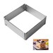 Cake Molds Adjustable Cake Rings Round and Square Stainless Steel Cake ...
