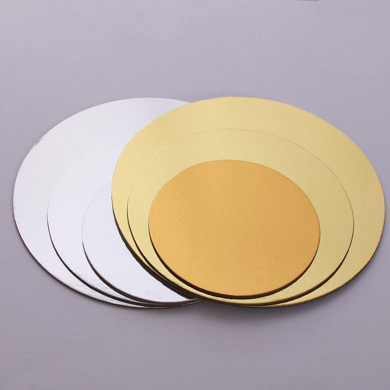Cake Board Round Cake Boards Cardboard for Cake Silver and Gold Cake ...