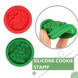 Christmas Cookie Stamp Set Christmas Cookie Embosser Silicone Stamp ...