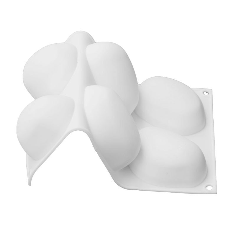 Stone Shape Silicone Cake Mold 6 Cavity Baking Mold Pastry Decorating ...