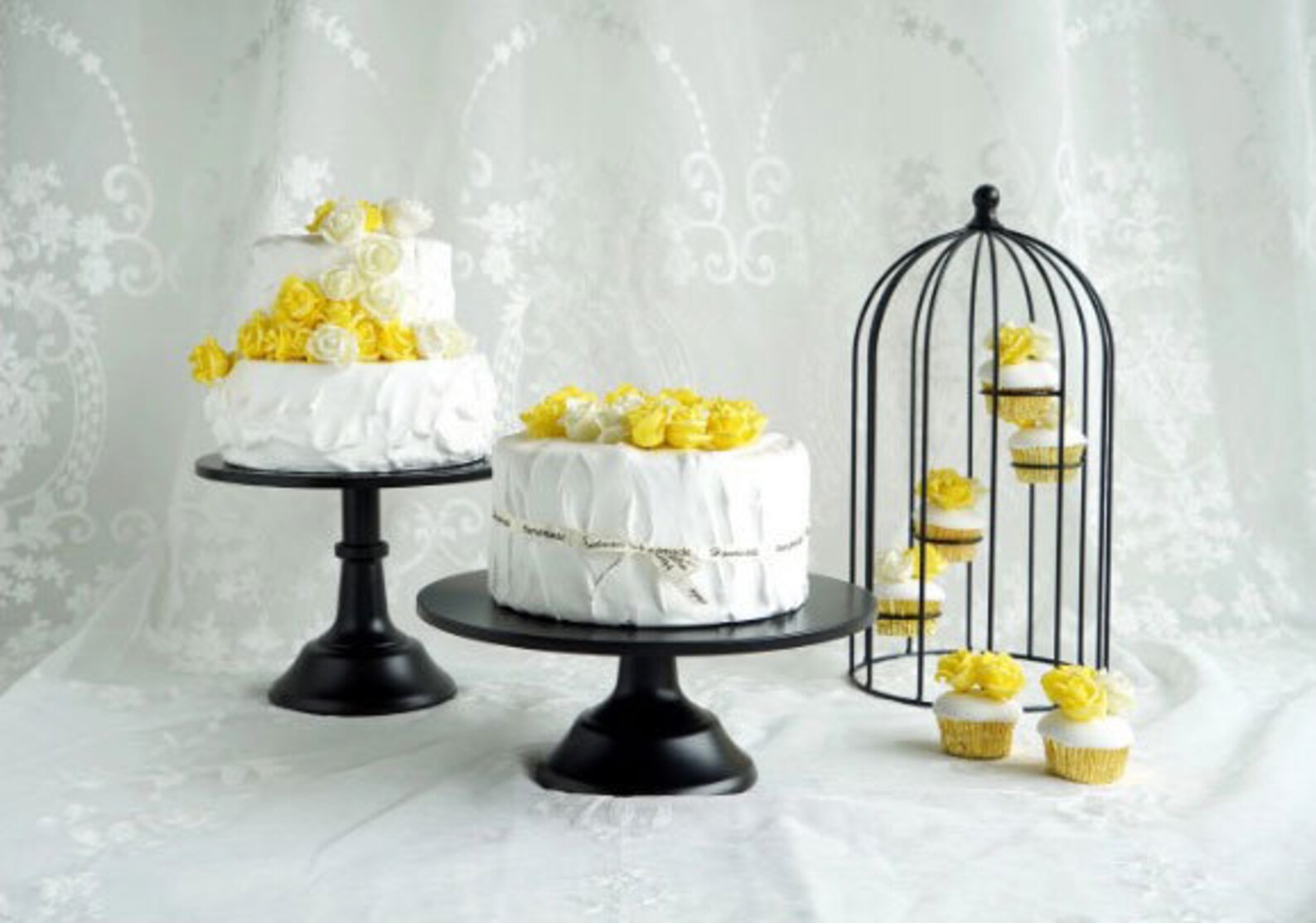 Black Cake Stand Cupcake Stand Wedding Party Supplies Cake - Etsy