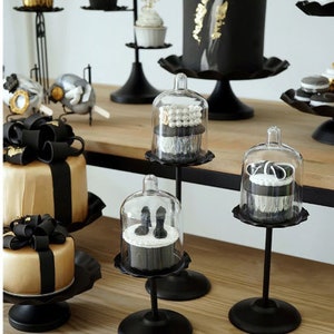 Black Cupcake Stand Wedding Dessert Table Decoration Sweet Table ...