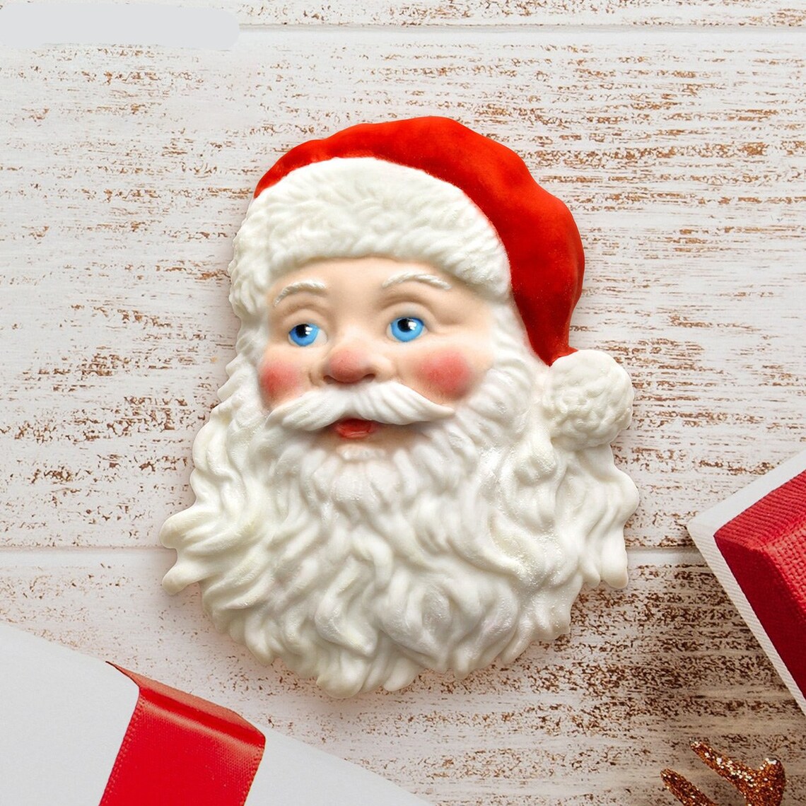 Santa Head Silicone Mold Fondant Mold Santa Silicone Mold Cake | Etsy
