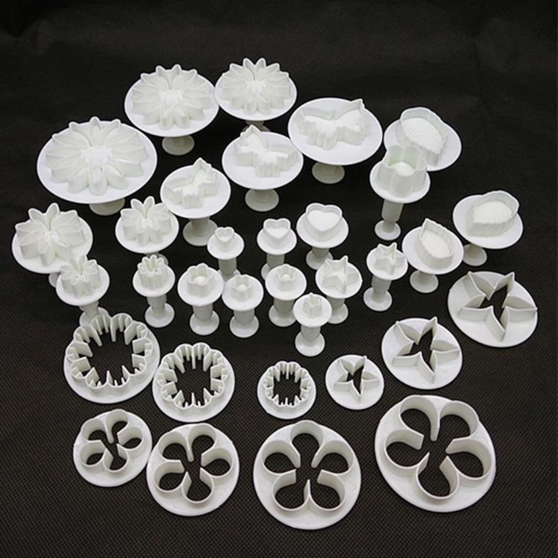 Plunger Cutters Set of 33 Pieces Flowers Leaves Butterfly - Etsy