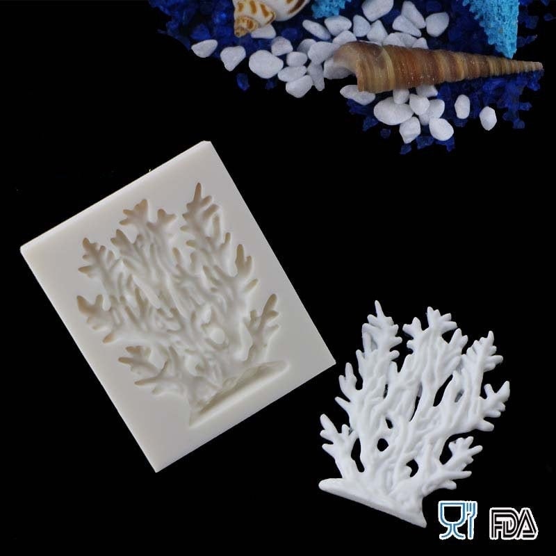 Sea Coral Silicone Fondant Mold Sea Coral Mold Sea Themed Party Cake ...