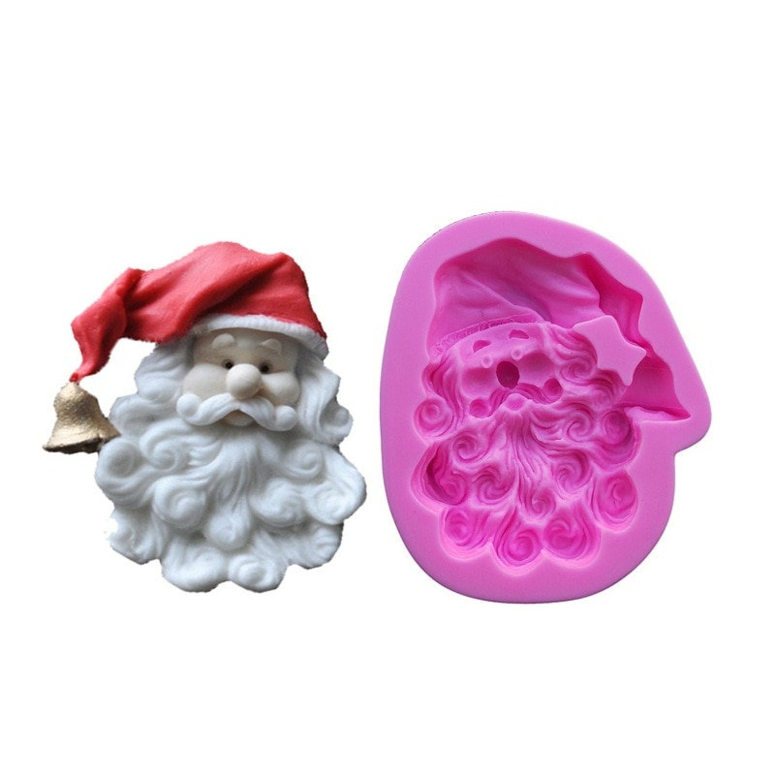 Christmas Santa Silicone Mold Fondant Mold Christmas Mold Gum - Etsy