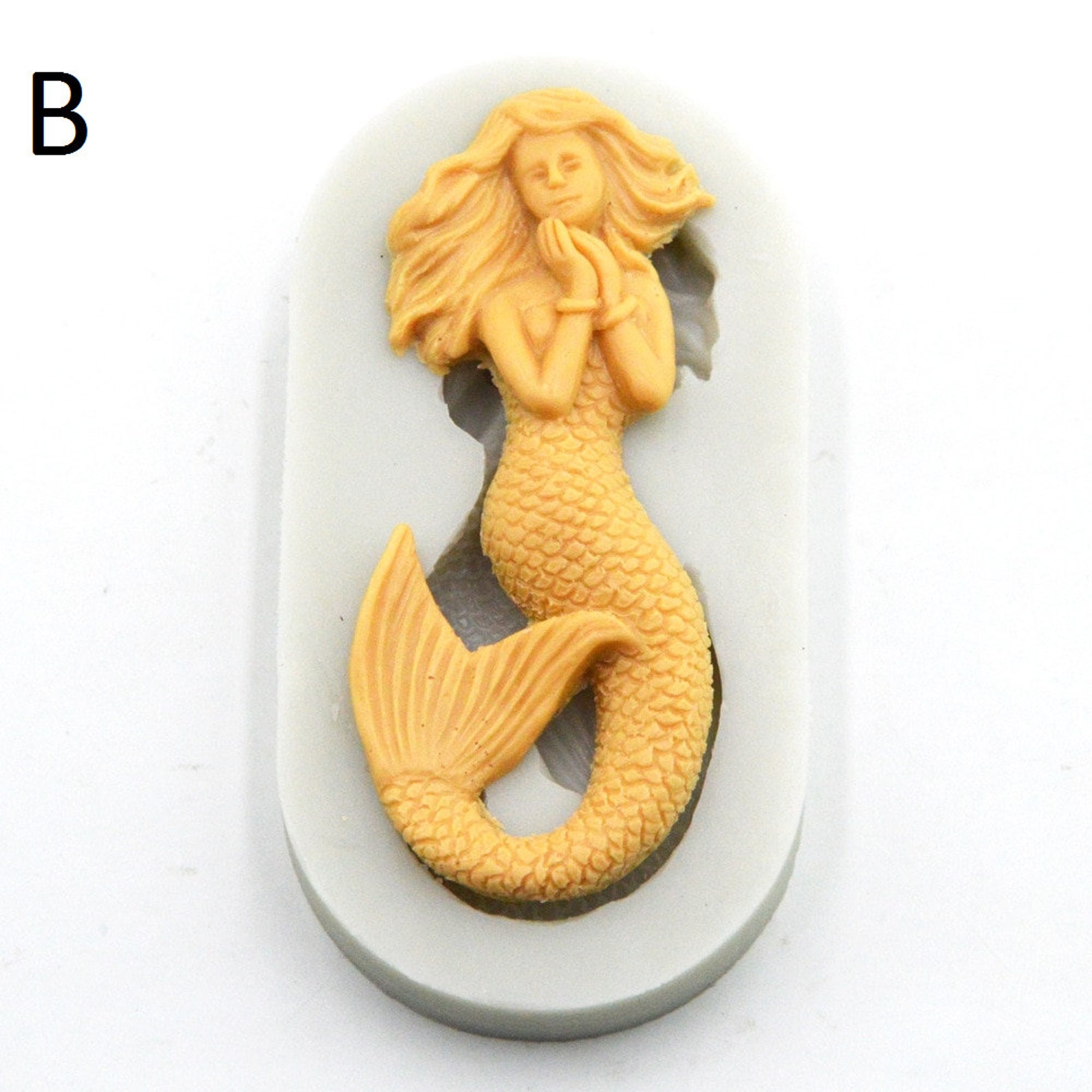 Mermaid Silicone Mold Fondant Mold Cake Decorating Tools 4 - Etsy