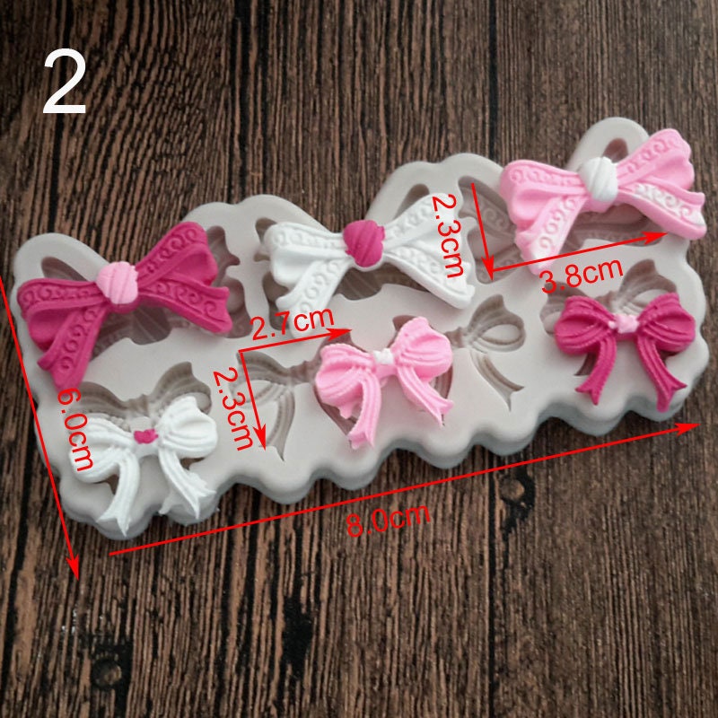 Bows Silicone Mold Cake Decorating Tools Fondant Bow Mold - Etsy