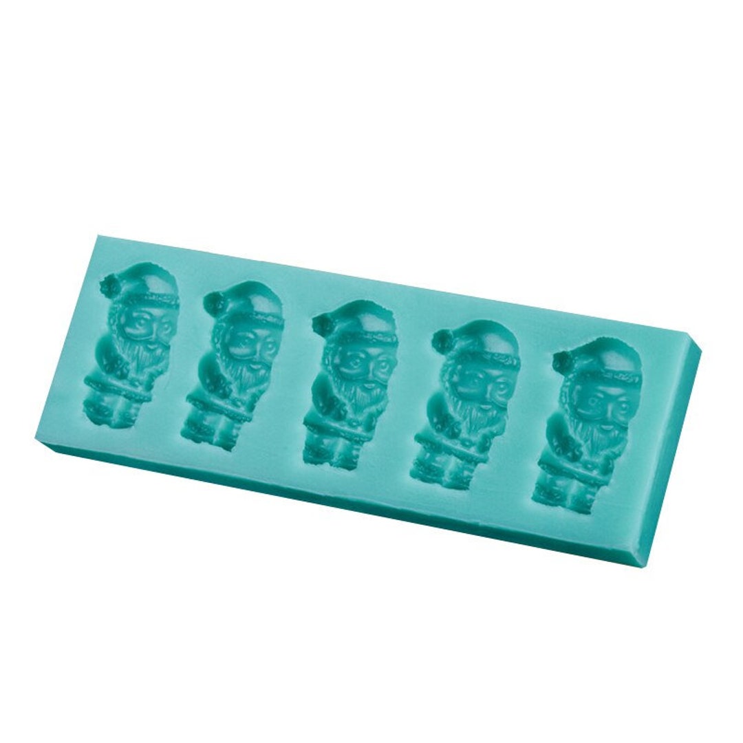 Santa Claus Christmas Silicone Mold Fondant Mold Chocolate Mold Cake ...