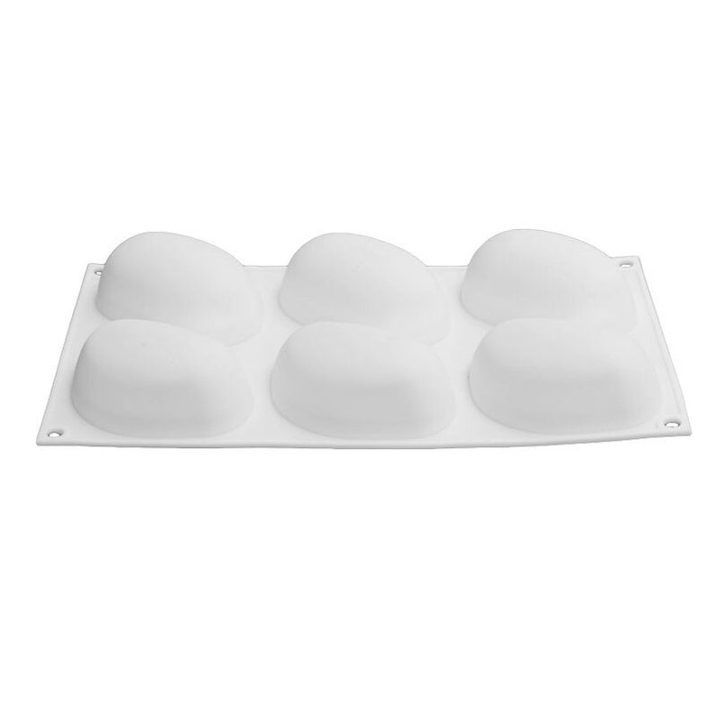 Stone Shape Silicone Cake Mold 6 Cavity Baking Mold Pastry Decorating ...