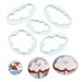 Cloud Fondant Cutters Set 5 Pieces Cutters Cake Decorating Tools ...
