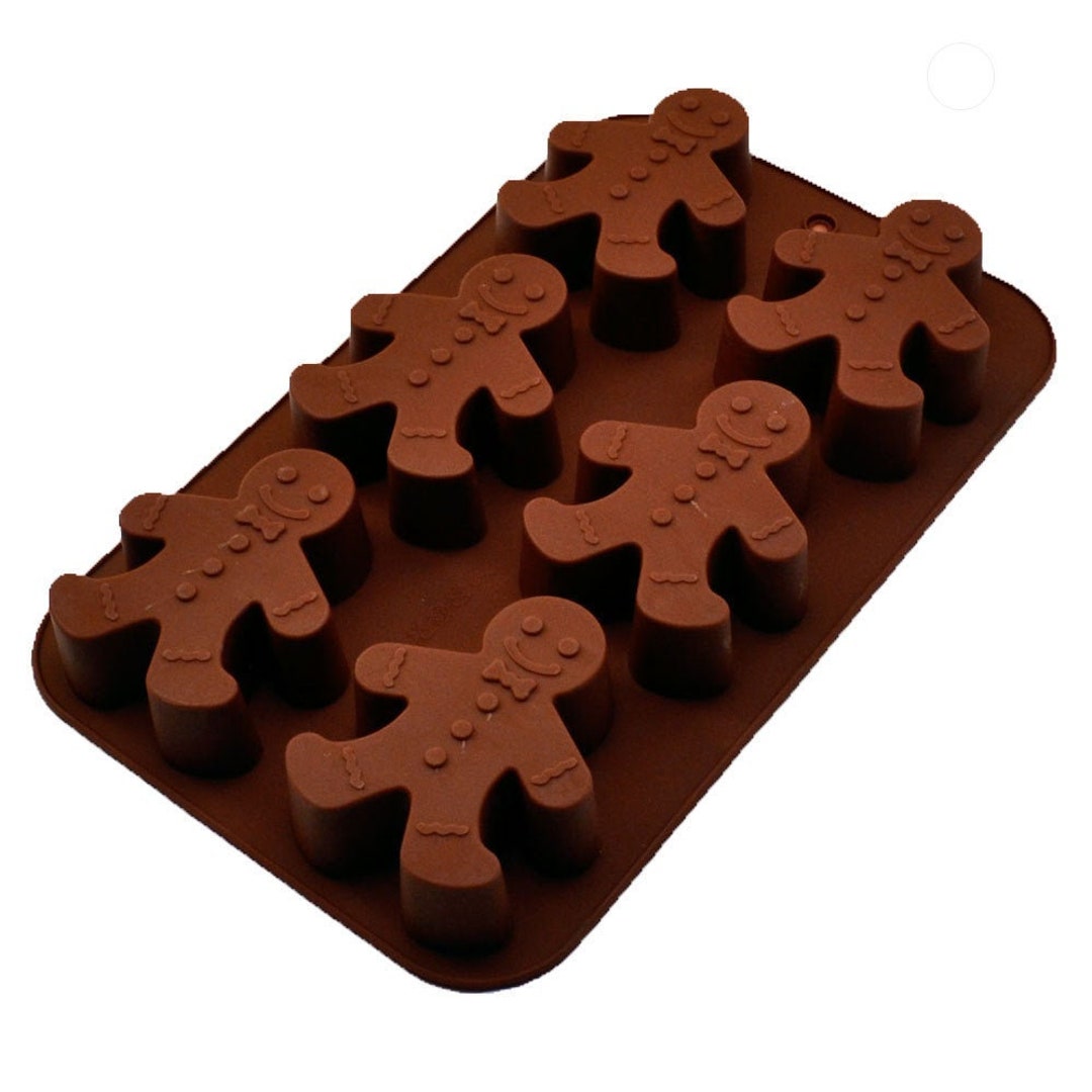 Christmas Gingerbread Man Silicone Mold for Baking and Chocolate ...