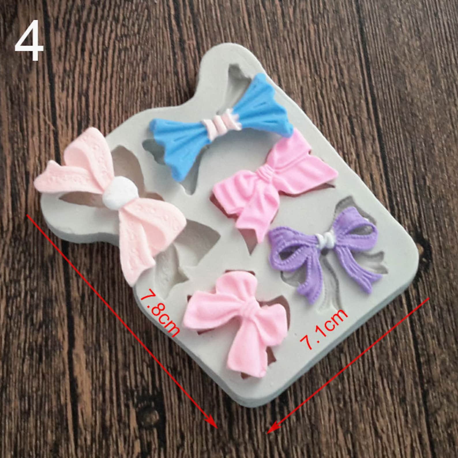 Bows Silicone Mold Cake Decorating Tools Fondant Bow Mold - Etsy