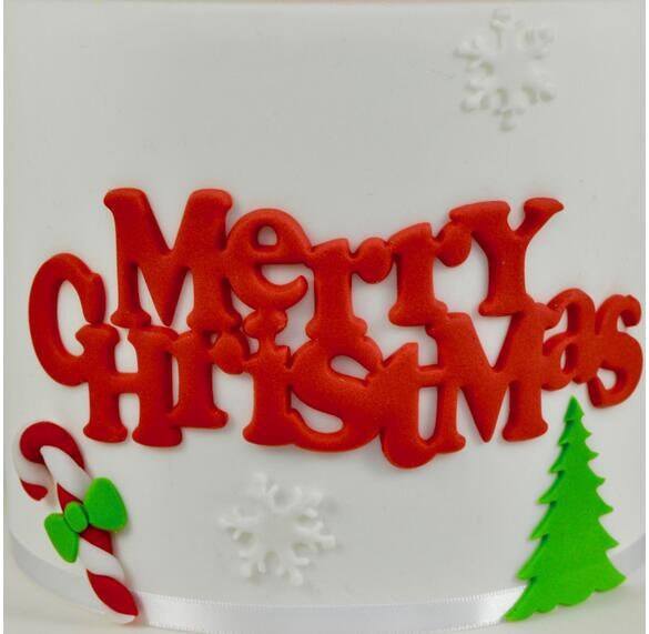 Merry Christmas Fondant Cutter Cake Decorating Tools Christmas Tools ...