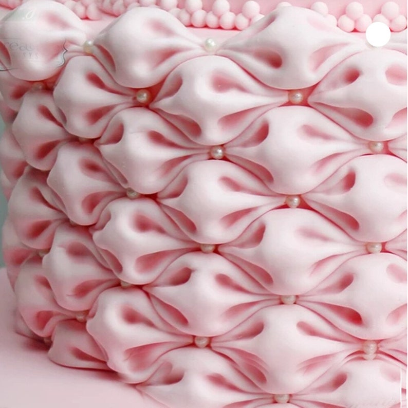 Fabric Puff Silicone Fondant Mold Cake Decorating Tool Fondant ...