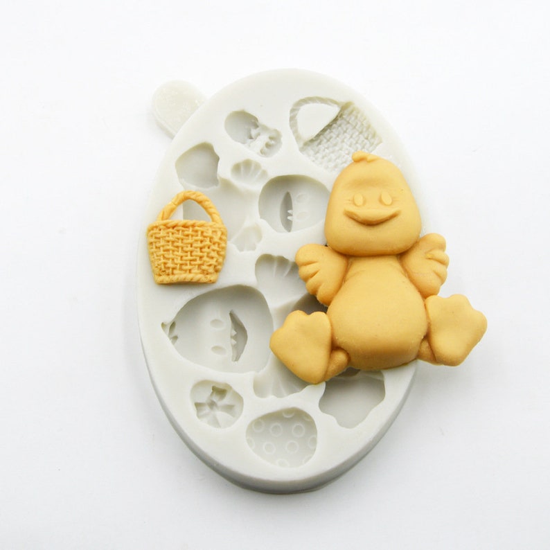 Easter Chicken Silicone Mold Fondant Mold DIY Easter Cake Decorating ...