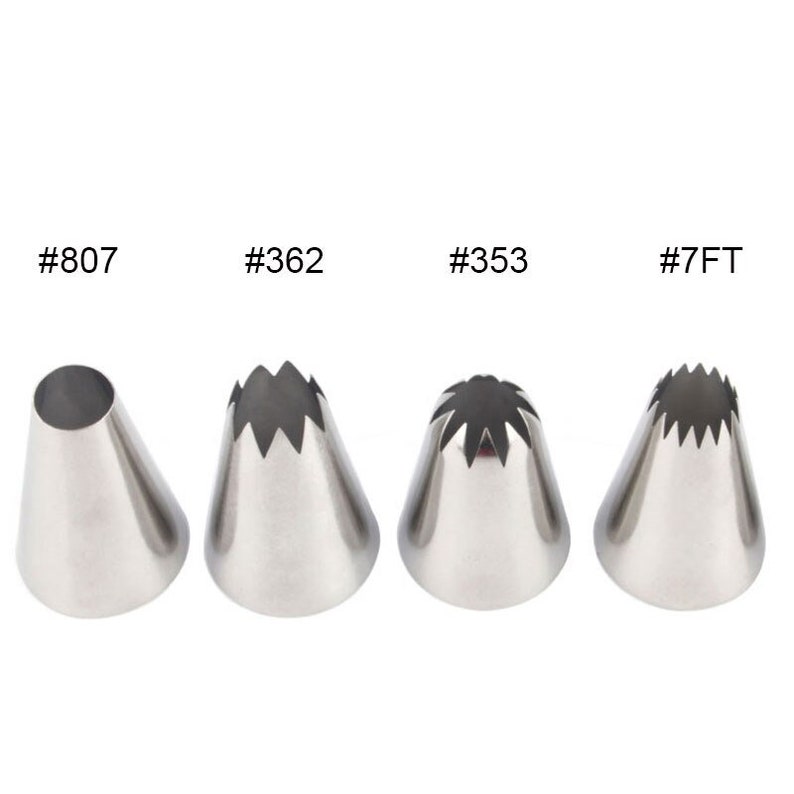 Classic Cake Decorating Tips 4 Pcs Set - Etsy