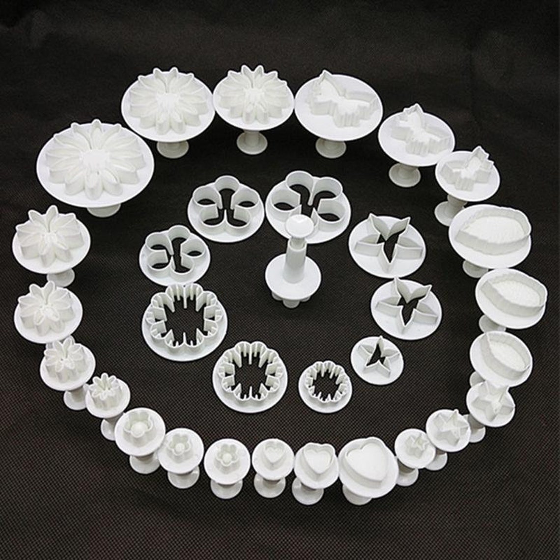 Plunger Cutters Set of 33 Pieces Flowers Leaves Butterfly - Etsy