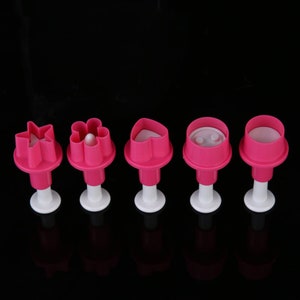 Fondant Plunge Cutters Set Cake Decorating Cutters Cake Supplies 5 ...