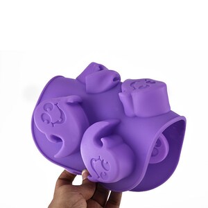 Halloween Ghost 6 Cavities Silicone Mold Chocolate Mold Baking Silicone ...