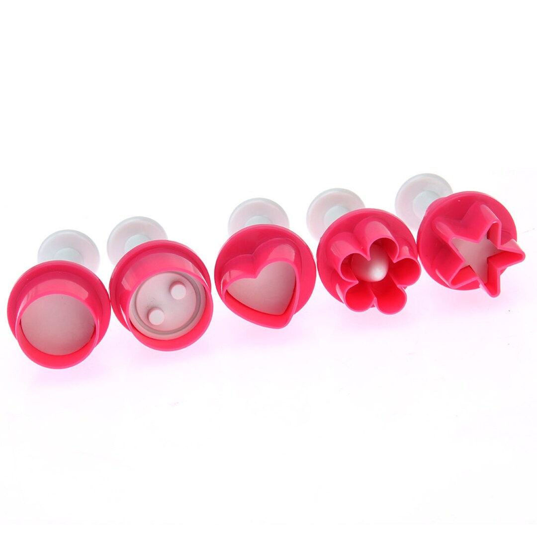 Fondant Plunge Cutters Set Cake Decorating Cutters Cake Supplies 5 ...