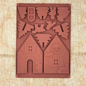 Christmas Gingerbread House Silicone Chocolate Mold Cake Decorating ...