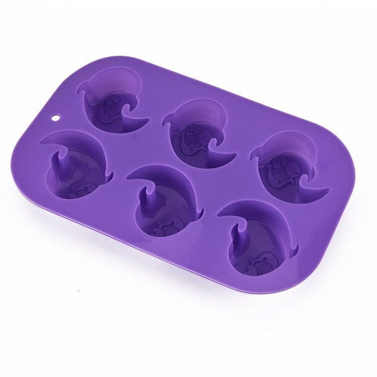 Halloween Ghost 6 Cavities Silicone Mold Chocolate Mold Baking - Etsy