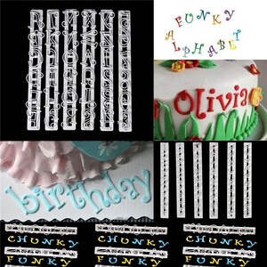 Fondant Letter Cutter Set Fondant Cutters Craft Tools Cake Decorating ...